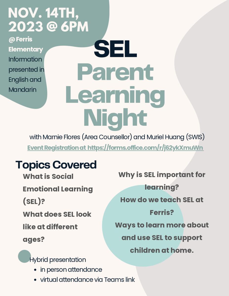 Social Emotional Learning - Parent learning Night | Ferris Elementary ...