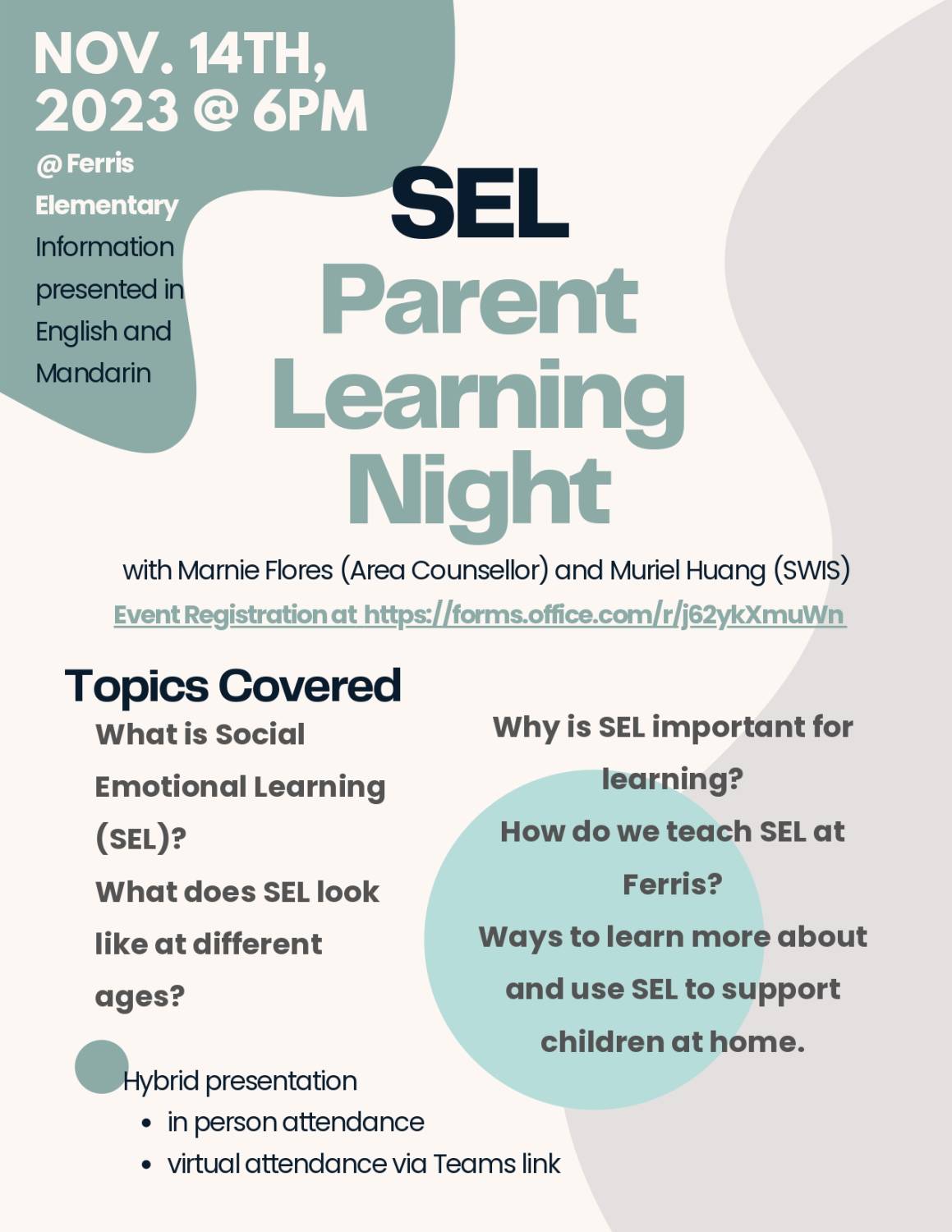 Social Emotional Learning - Parent learning Night | Ferris Elementary ...