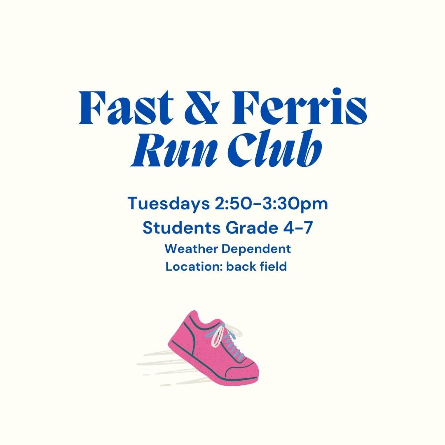 Fast & Ferris Run Club | Ferris Elementary School